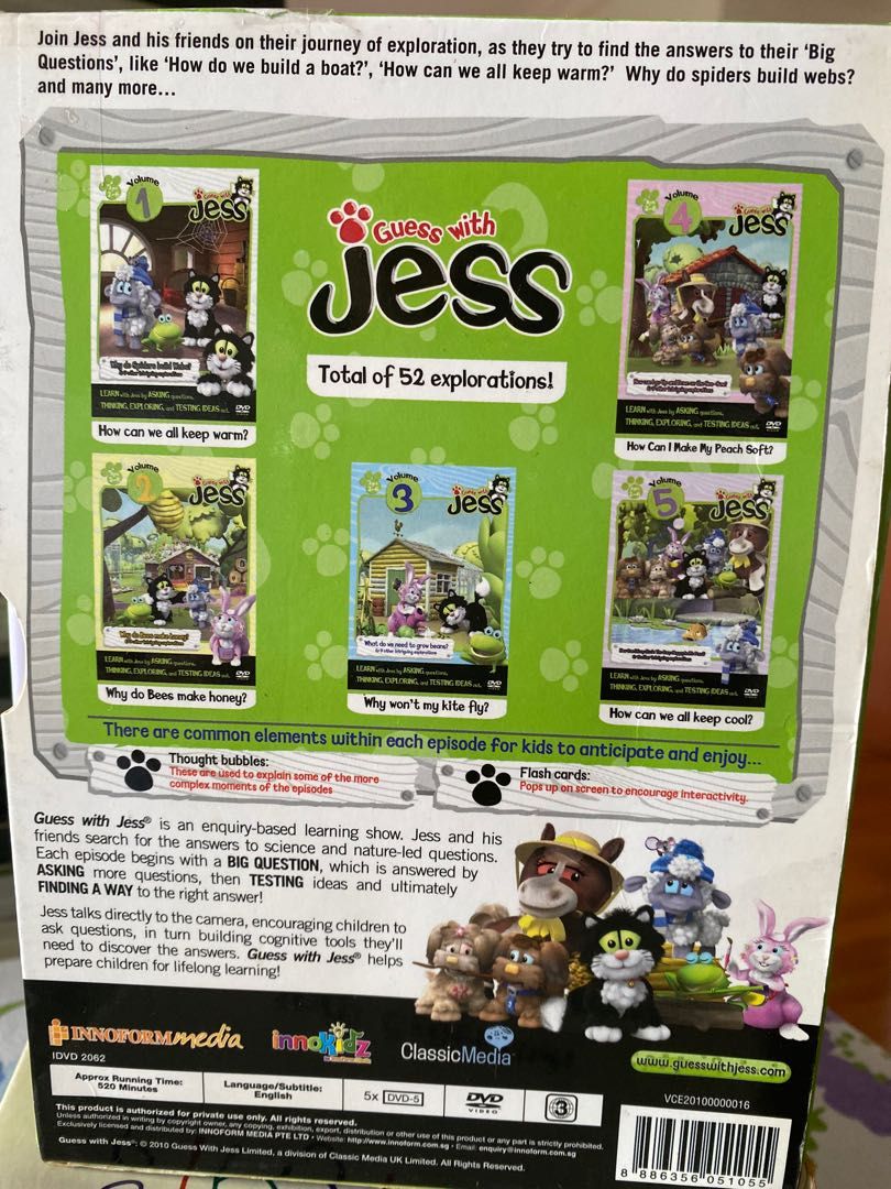 Guess With Jess DVD box set, Hobbies & Toys, Music & Media, CDs & DVDs ...