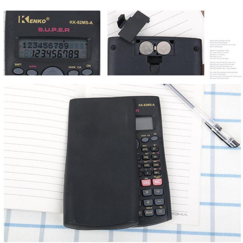 Handheld Student Scientific Calculator Line Display Portable ...