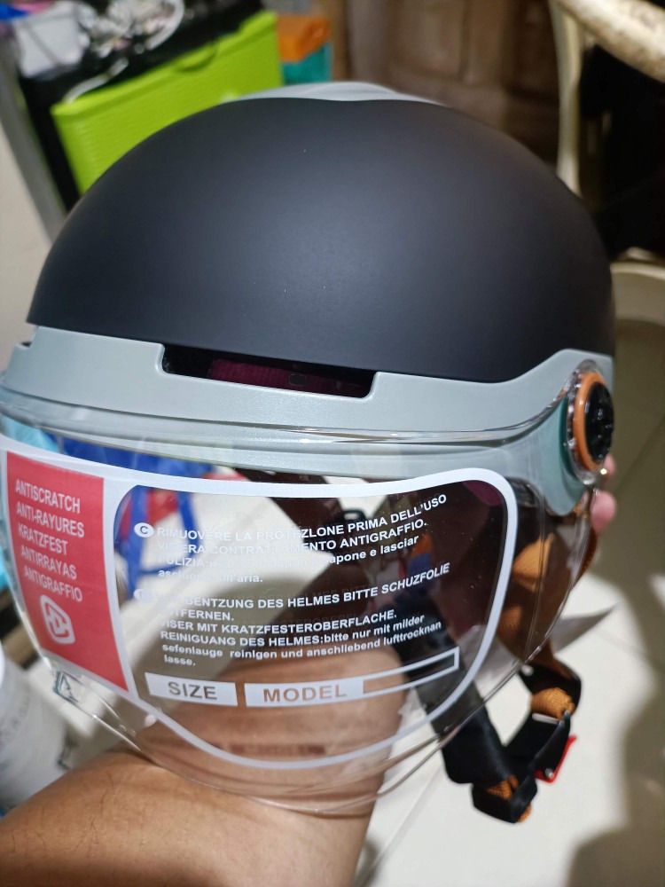 HF-12 Half Face Nutshell Helmet Adjustable Size on Carousell