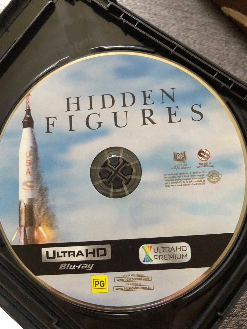 HIDDEN FIGURES 4K UHD BLU RAY, Hobbies & Toys, Music & Media, CDs ...