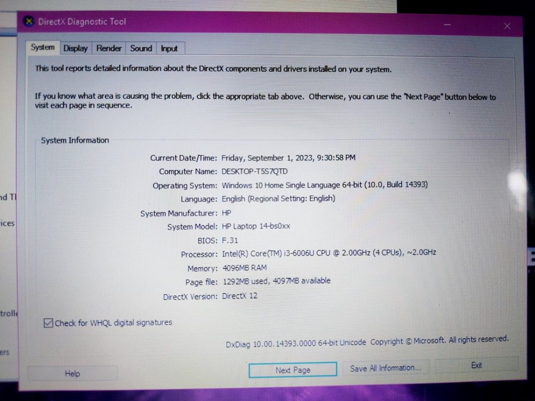 HP 14-14-BS0XX Intel Core i3-6006U 6th Gen 4GB Ram DDR3L Upgradable ...