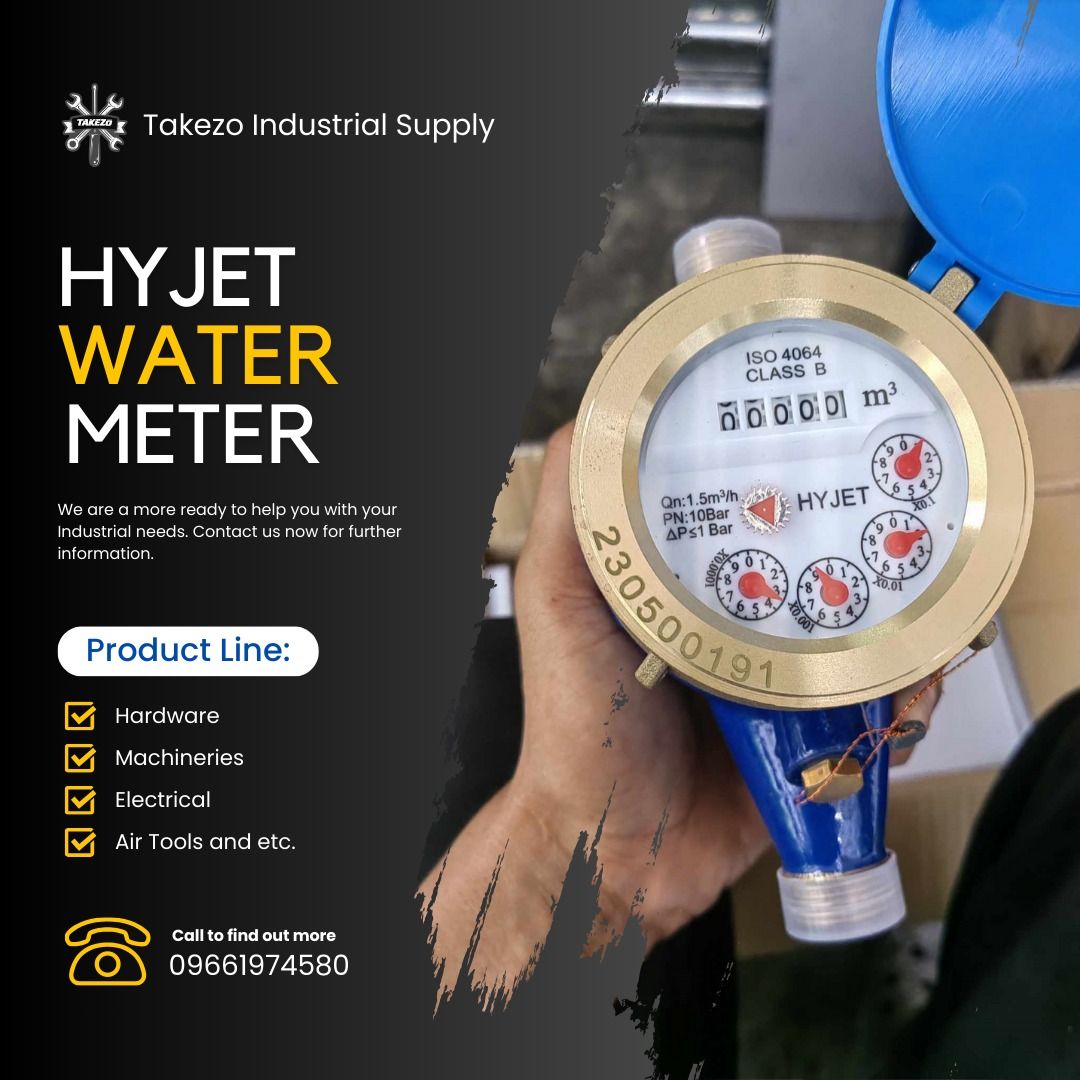 HYJET WATER METER, Commercial & Industrial, Industrial Equipment on ...
