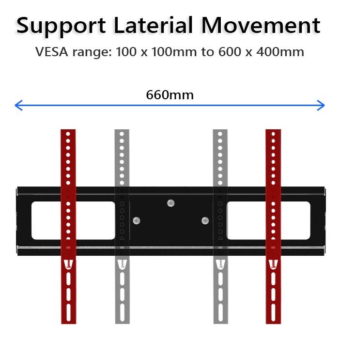 [iDS] TV Stand Height Adjustable Space Saving TV Holder for Behind TV ...