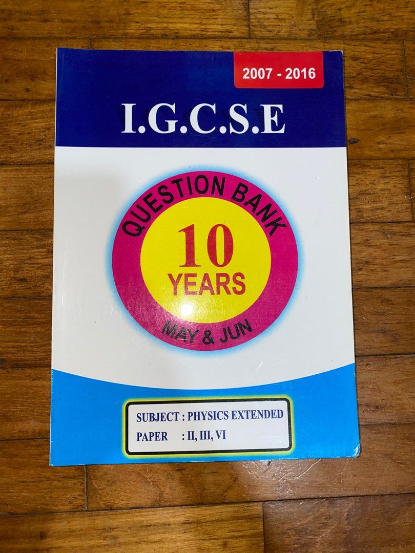 IGCSE - question bank and mark scheme for physics, chemistry and ...