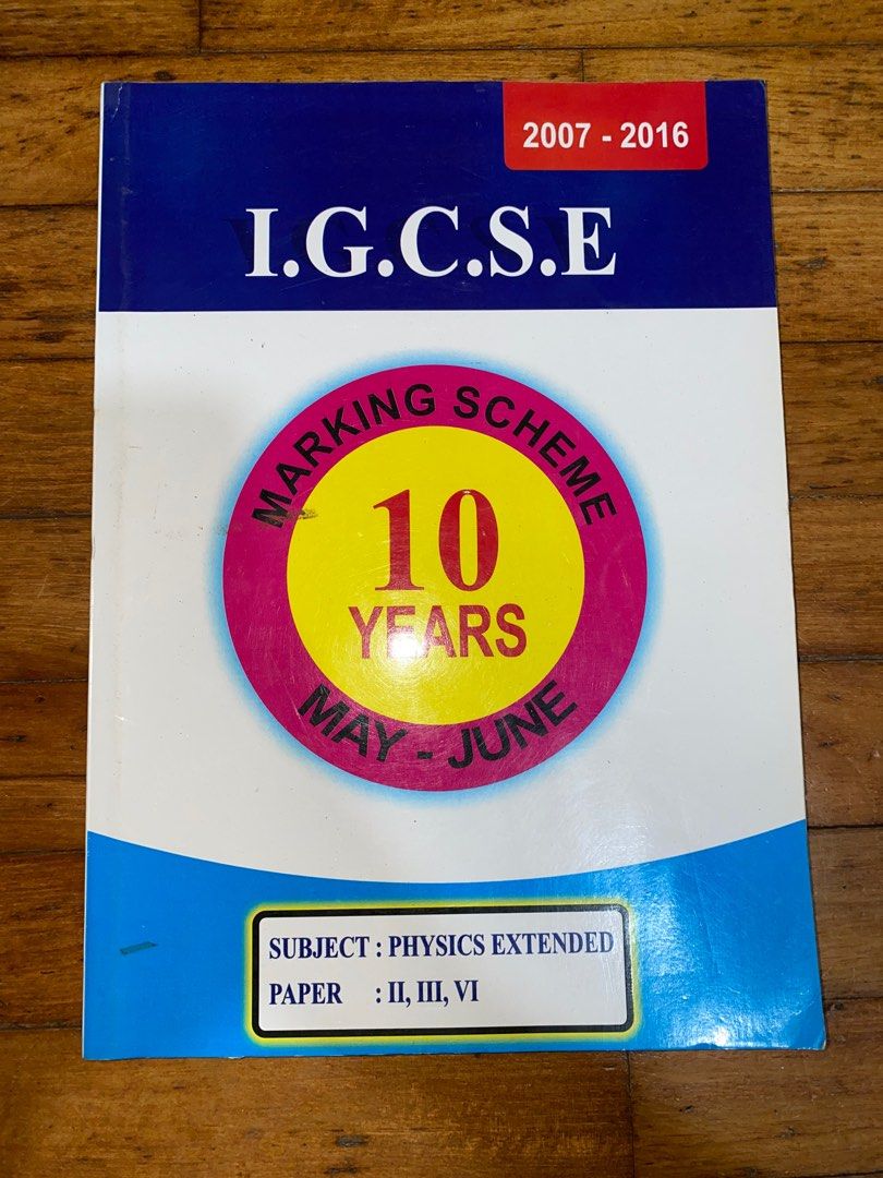 IGCSE - question bank and mark scheme for physics, chemistry and ...