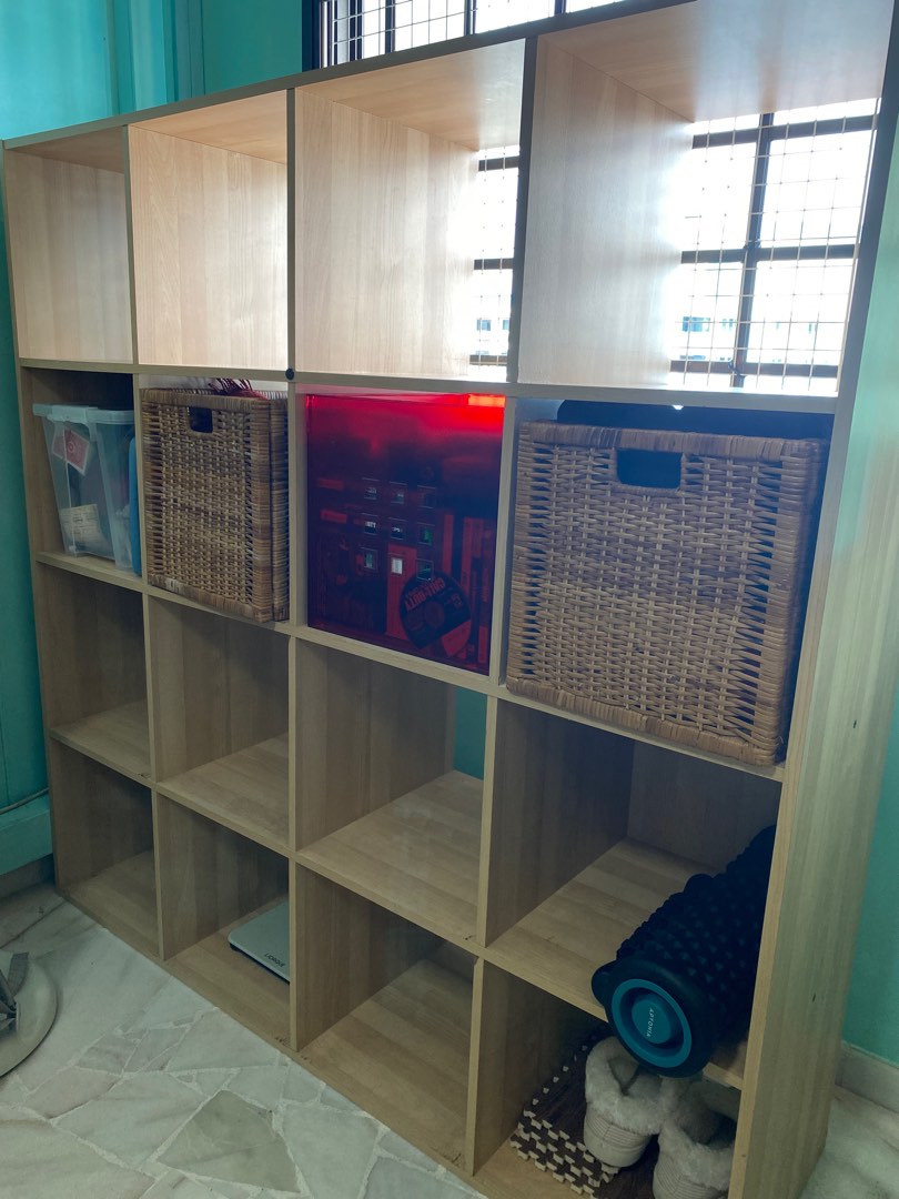 Ikea Kallax 4x4, Furniture & Home Living, Furniture, Shelves, Cabinets ...