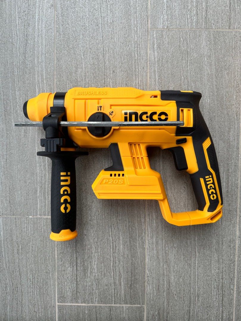 INGCO Lithium-Ion Rotary Hammer Drill with Brushless Motor (Body Only ...