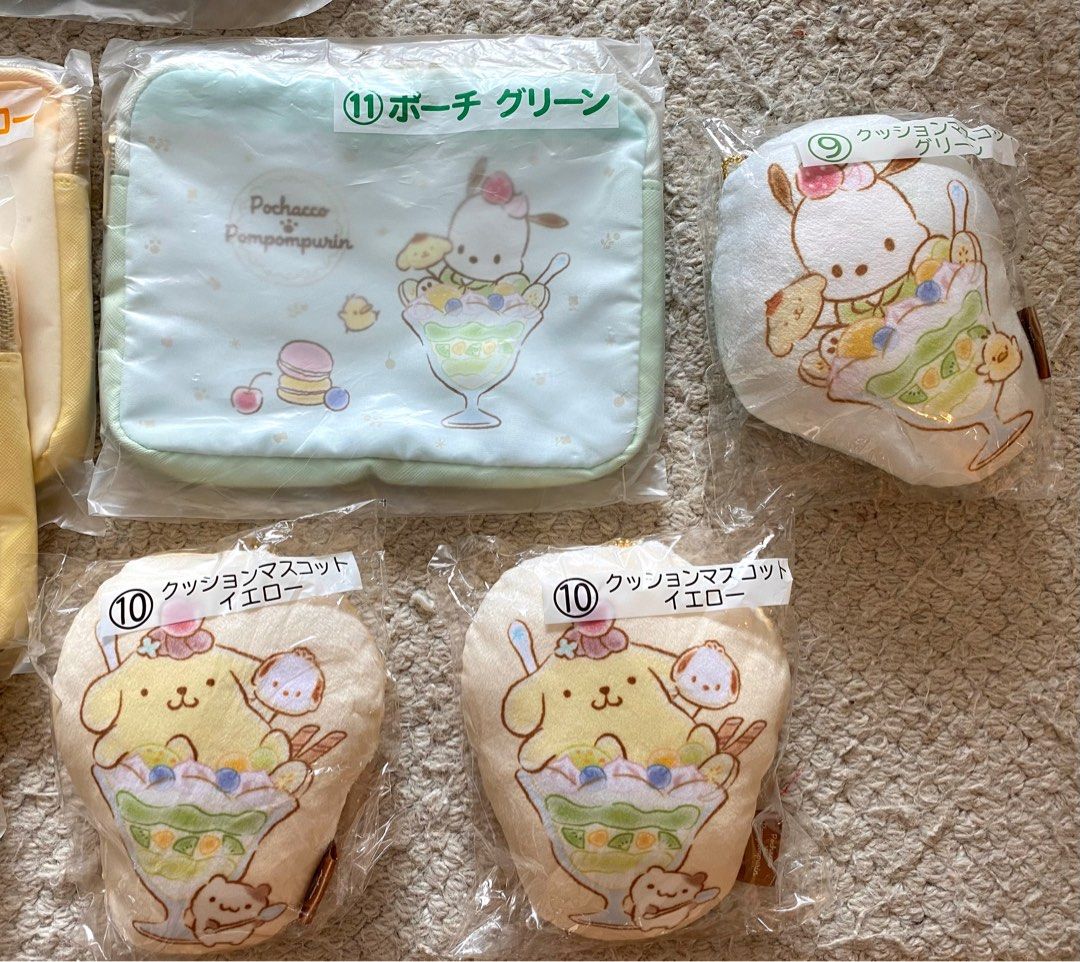 *Instock In SG* Pochacco and Pom Pom Purin - Parfait Kuji, Hobbies ...