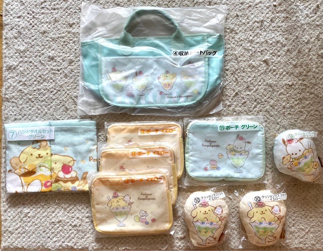 *Instock In SG* Pochacco and Pom Pom Purin - Parfait Kuji, Hobbies ...