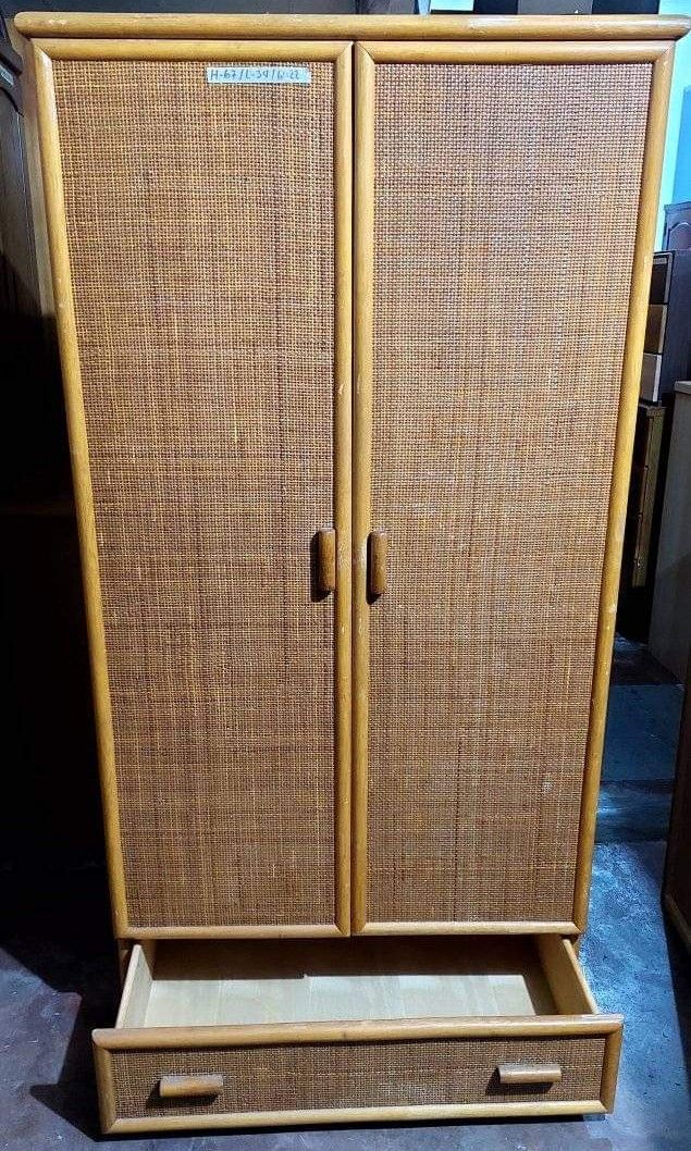 Japan Rattan 2 Doors Wardobe, Furniture & Home Living, Furniture ...