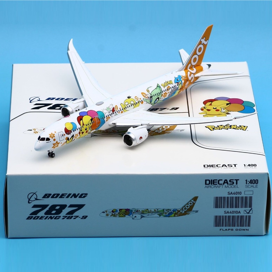 JC Wings Scoot Boeing B787-9 9V-OJJ Pokemon Jet die-cast airplane model ...