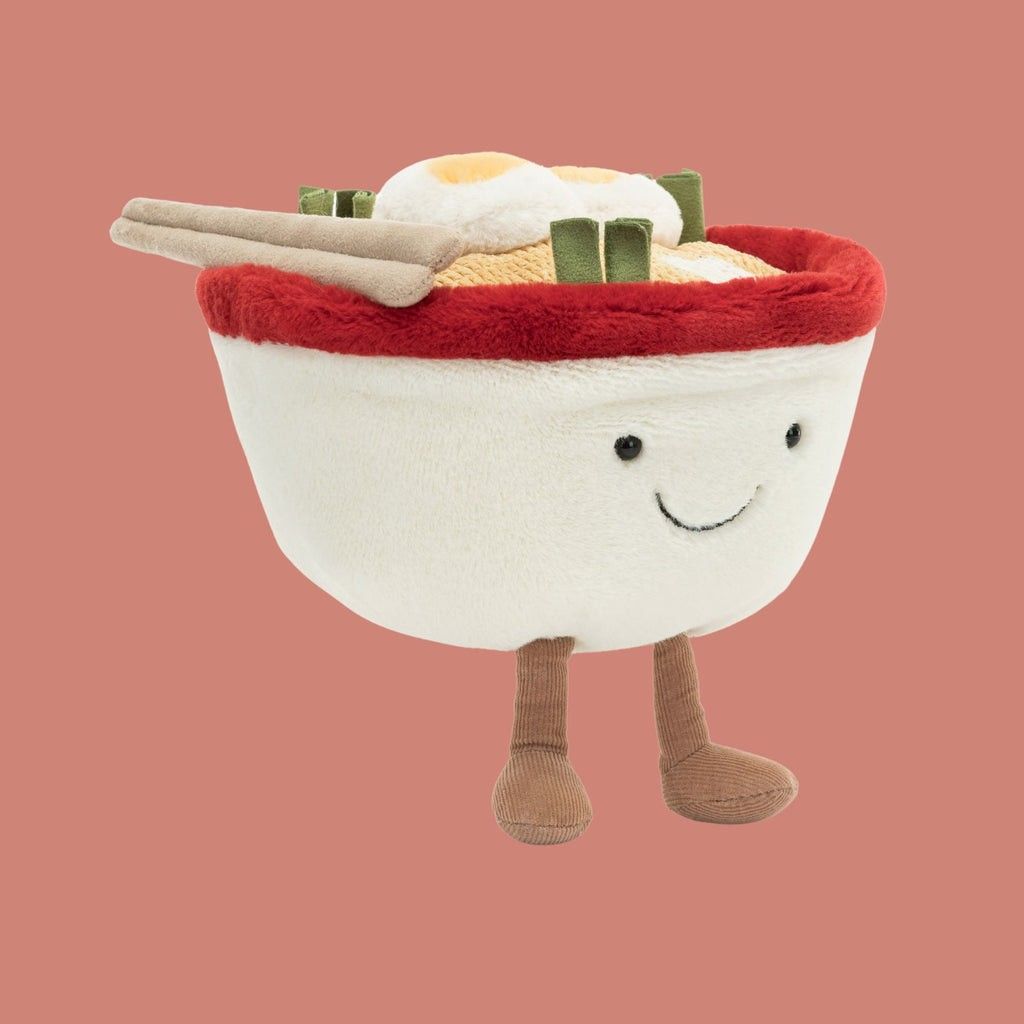 過千5星店🌞現貨JELLYCAT Amuseable Ramen soft toy 12x17cm 拉麵毛公仔, 興趣及遊戲, 玩具 & 遊戲 ...
