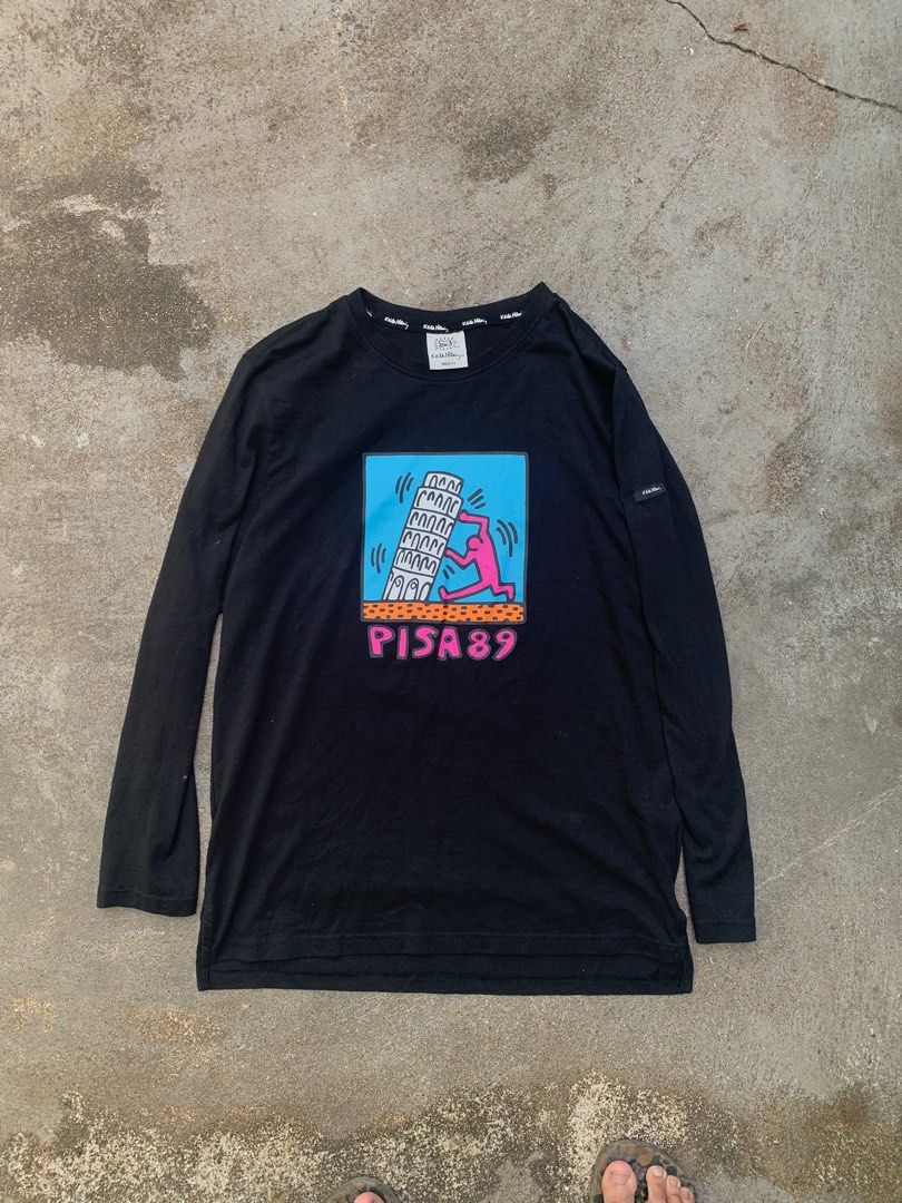 keith haring long slevee, Fesyen Pria, Pakaian , Atasan di Carousell