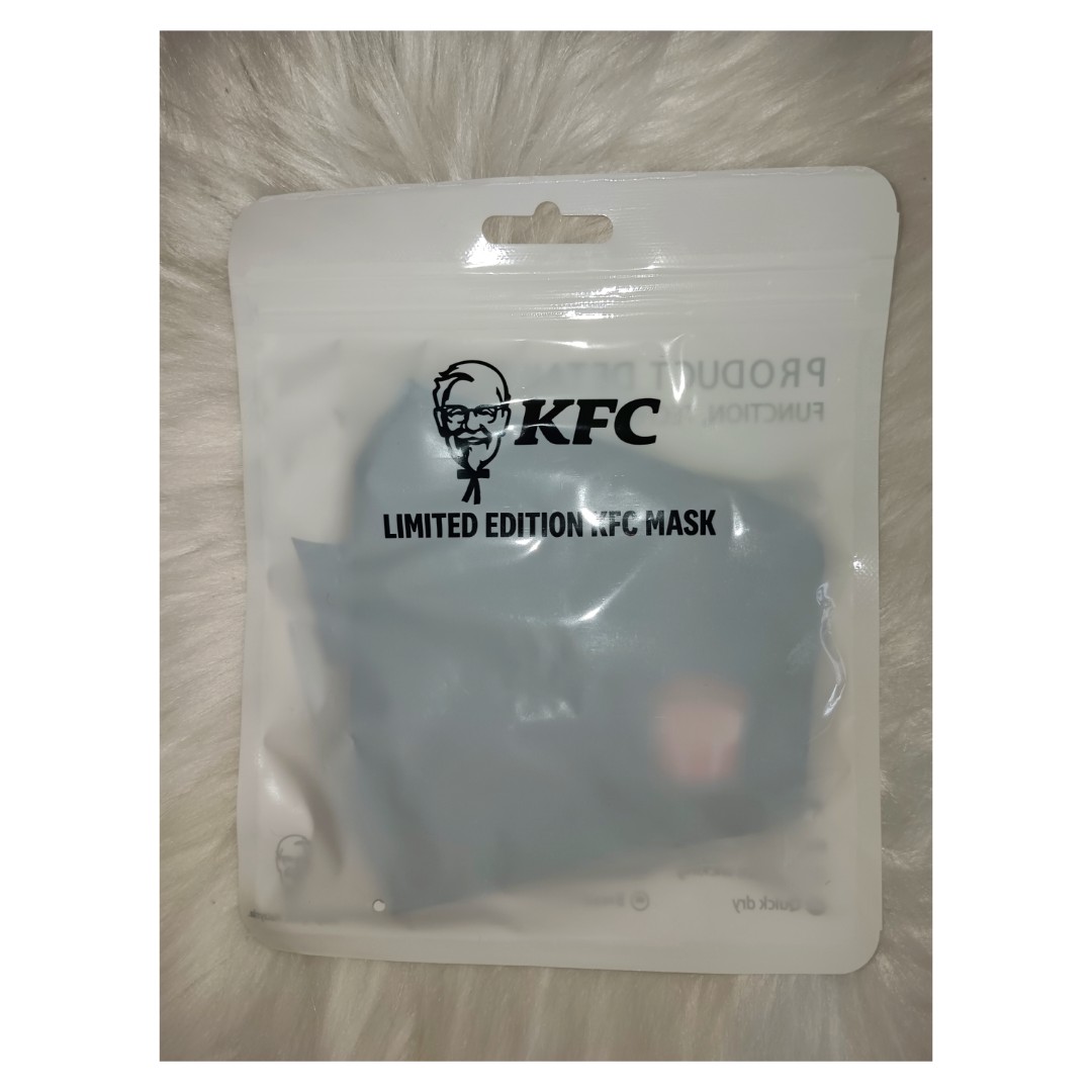 KFC Limited Edition Cloth Mask, Health & Nutrition, Face Masks & Face ...