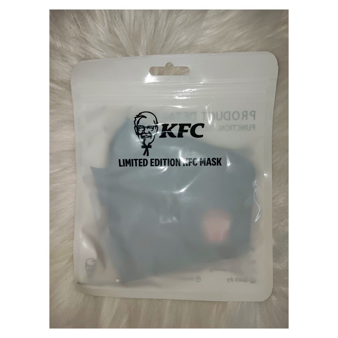 KFC Limited Edition Cloth Mask, Health & Nutrition, Face Masks & Face ...