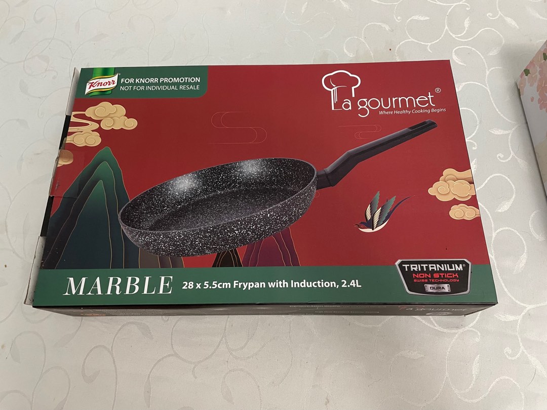 La gourmet Marble Frypan,28cm, Furniture & Home Living, Kitchenware ...