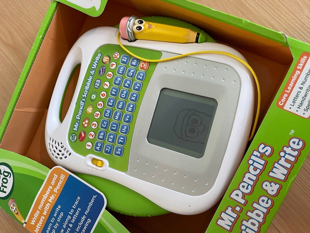 LeapFrog Mr Pencil’s scribble & write (with box), Babies & Kids, Infant ...