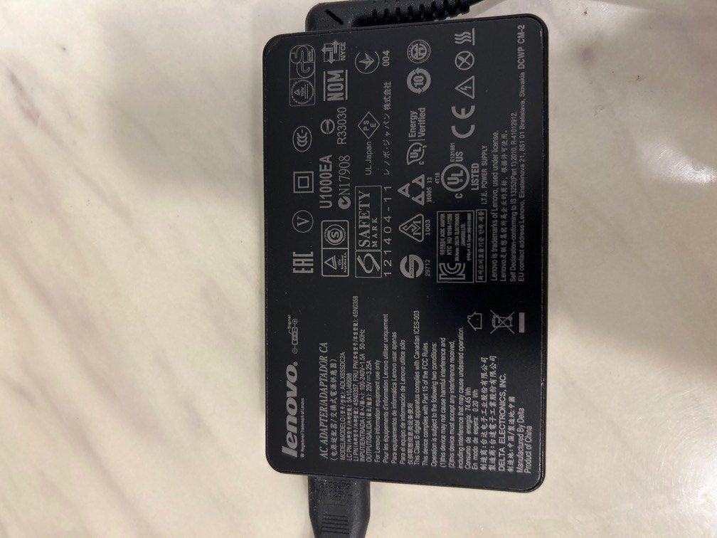 Lenovo original charger for thinkpad, Computers & Tech, Parts ...