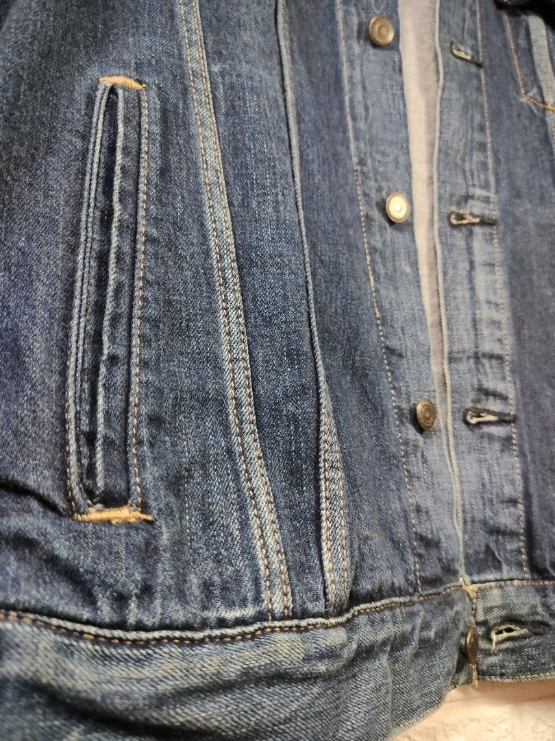 LEVI'S DENIM JACKET | WORK JACKET | CUSTOMIZED JACKET | CUT-OFF COLLAR ...