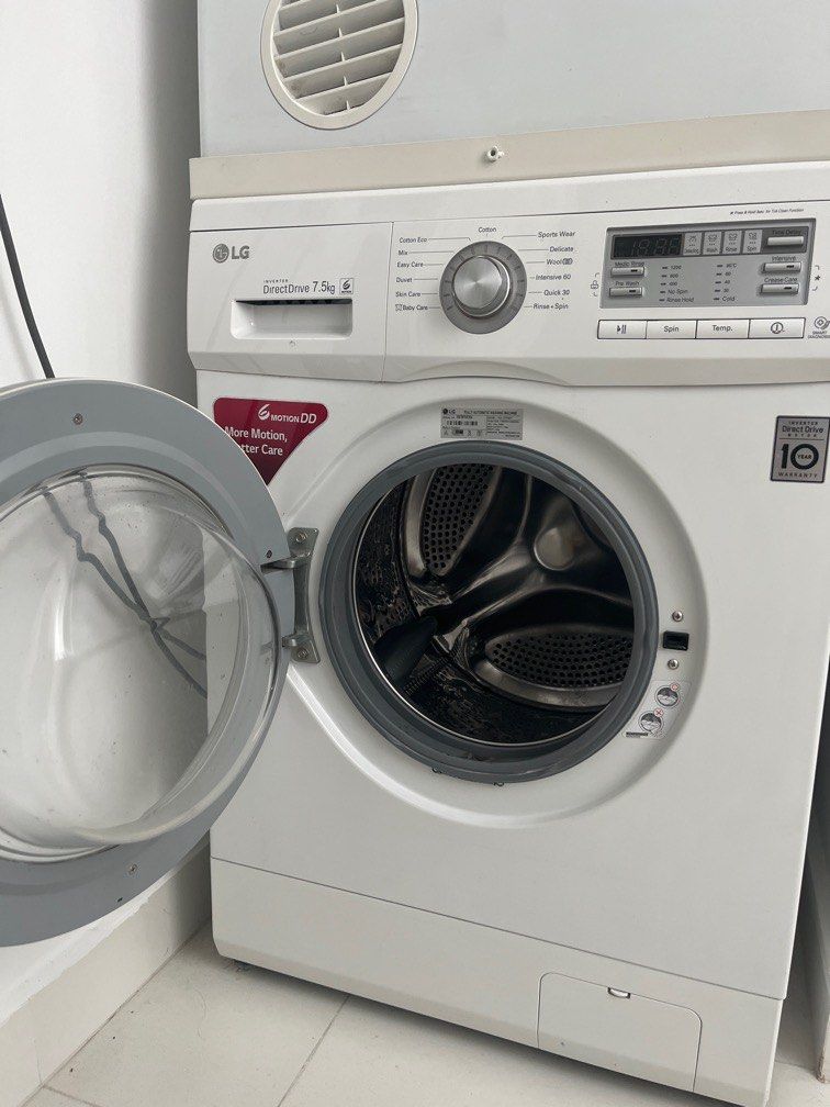 LG Motion Direct Drive 7.5kg washing machine, TV & Home Appliances ...