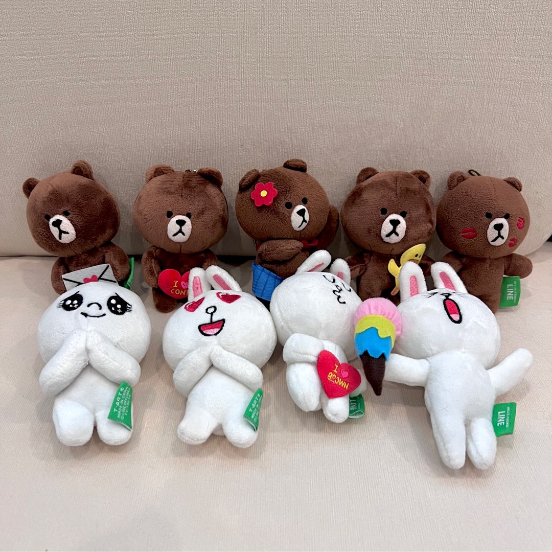 LINE FRIENDS Bundle Plushies, Hobbies & Toys, Toys & Games on Carousell