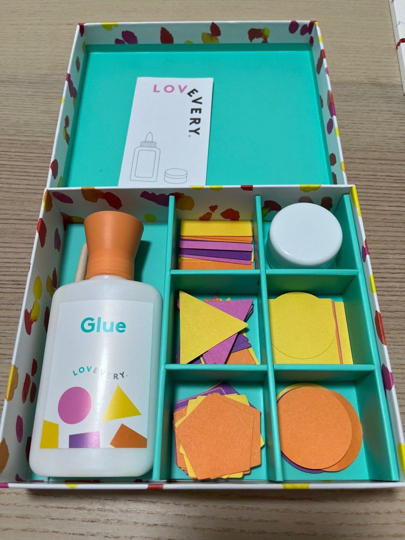 Lovevery Sticky Shapes Glue Station from The Enthusiast Play Kit ...