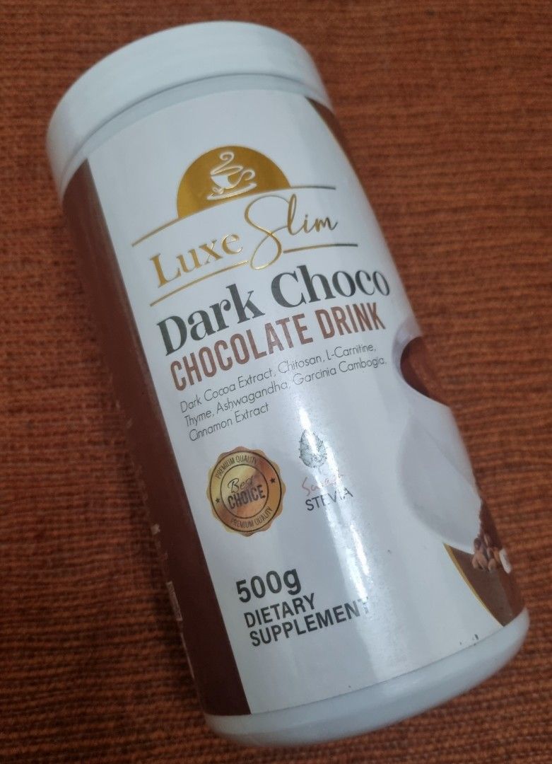 Luxe Slim Dark Choco Chocolate Drink on Carousell