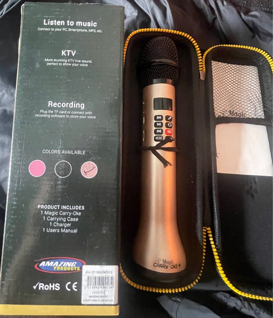 Magic Carry Oke +, Audio, Microphones on Carousell