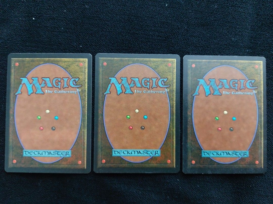 Magic The Gathering MTG. Revised 3rd Edition basic lands. Vintage 1994 ...