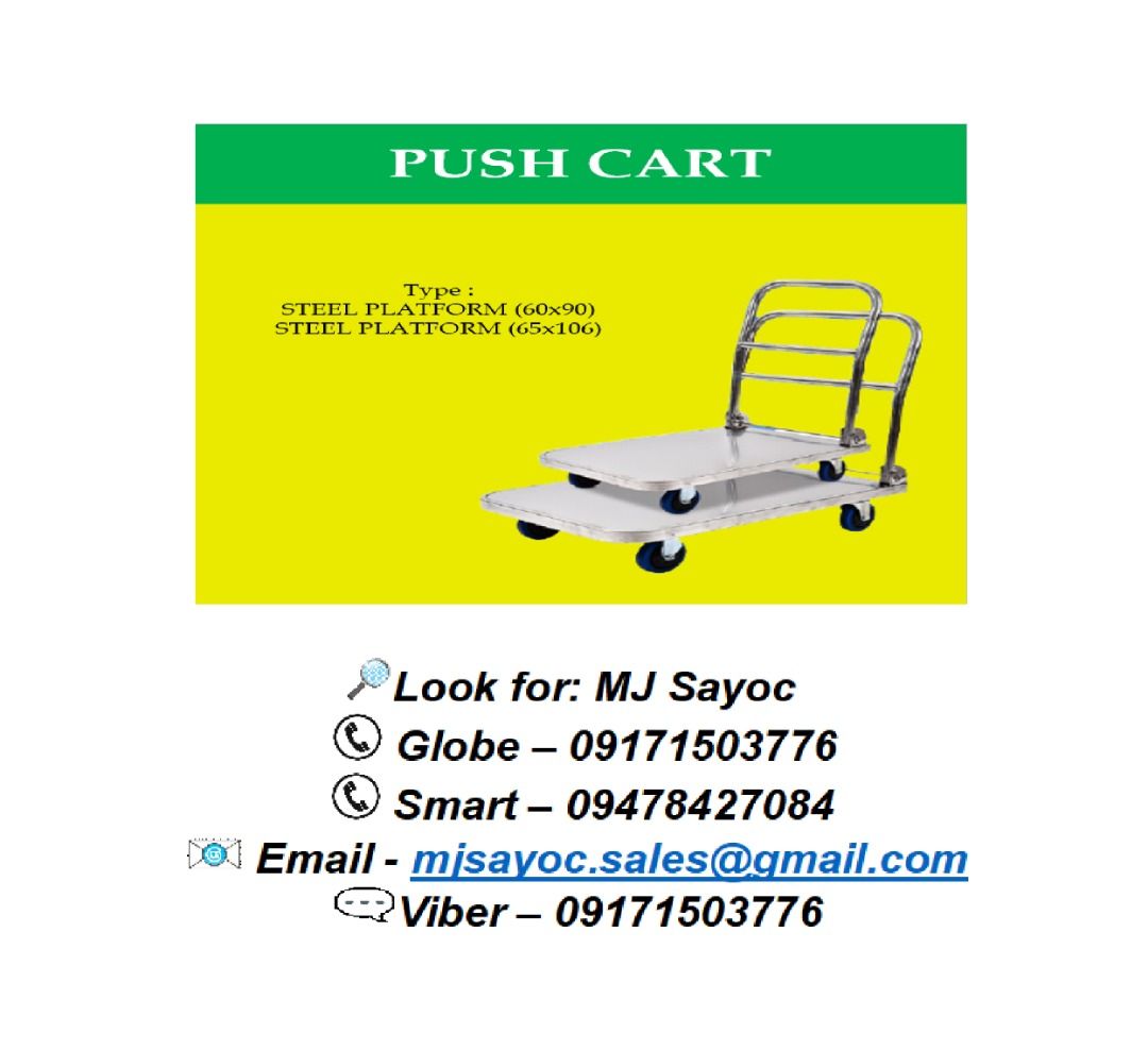 MAGO PUSH CART, Commercial & Industrial, Construction Tools & Equipment ...