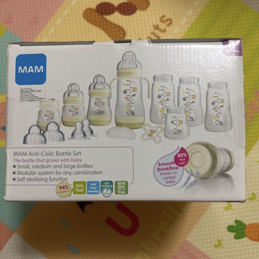 MAM anti colic milk bottle set, Babies & Kids, Nursing & Feeding ...