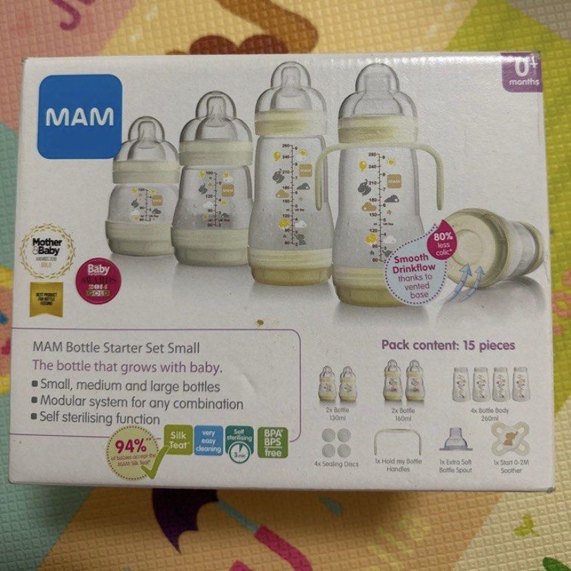 MAM anti colic milk bottle set, Babies & Kids, Nursing & Feeding ...