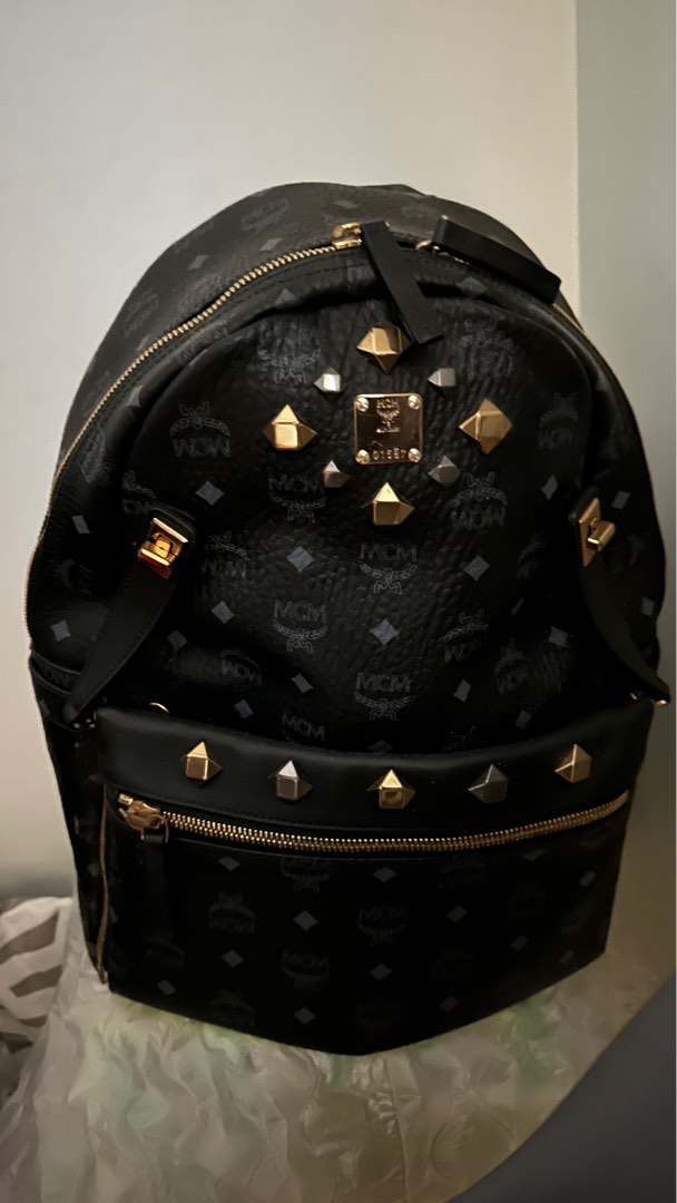 MCM Backpack Large with removable sling pouch, Women's Fashion, Bags ...