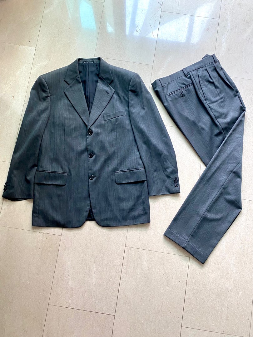 Armani inspired Studio Uomo Men Suit Size 50, Men's Fashion, Coats ...