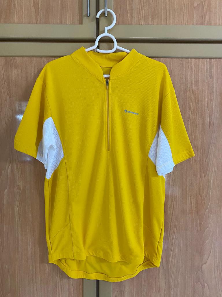 Mens Giant Yellow Half-zip Cycling Jersey, Men's Fashion, Activewear on ...