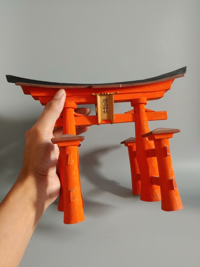 Miniature replica of Miyajima Torii Gate in the sea, Hobbies & Toys ...