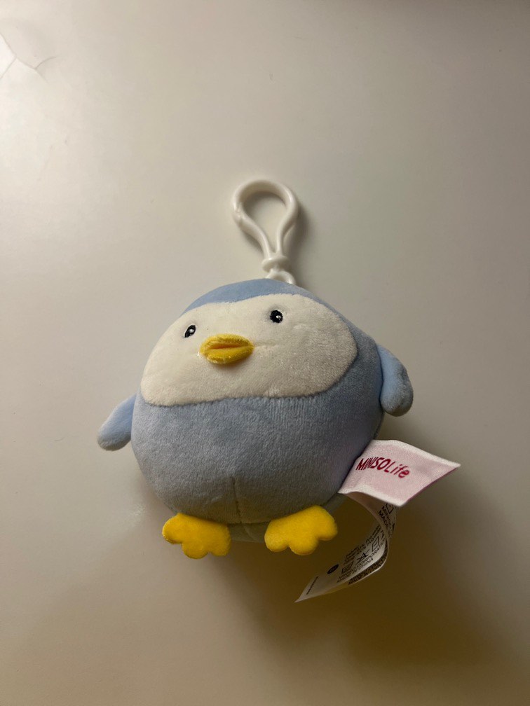 Miniso Plushie Keychain (Blue Bird), Hobbies & Toys, Toys & Games on ...