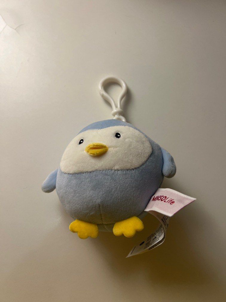 Miniso Plushie Keychain (Blue Bird), Hobbies & Toys, Toys & Games on ...