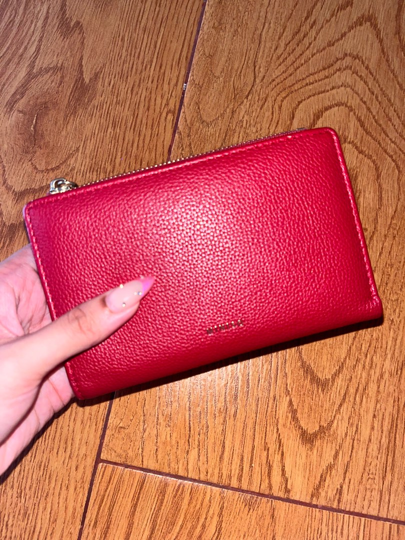 Miniso Red Bifold Medium Wallet on Carousell