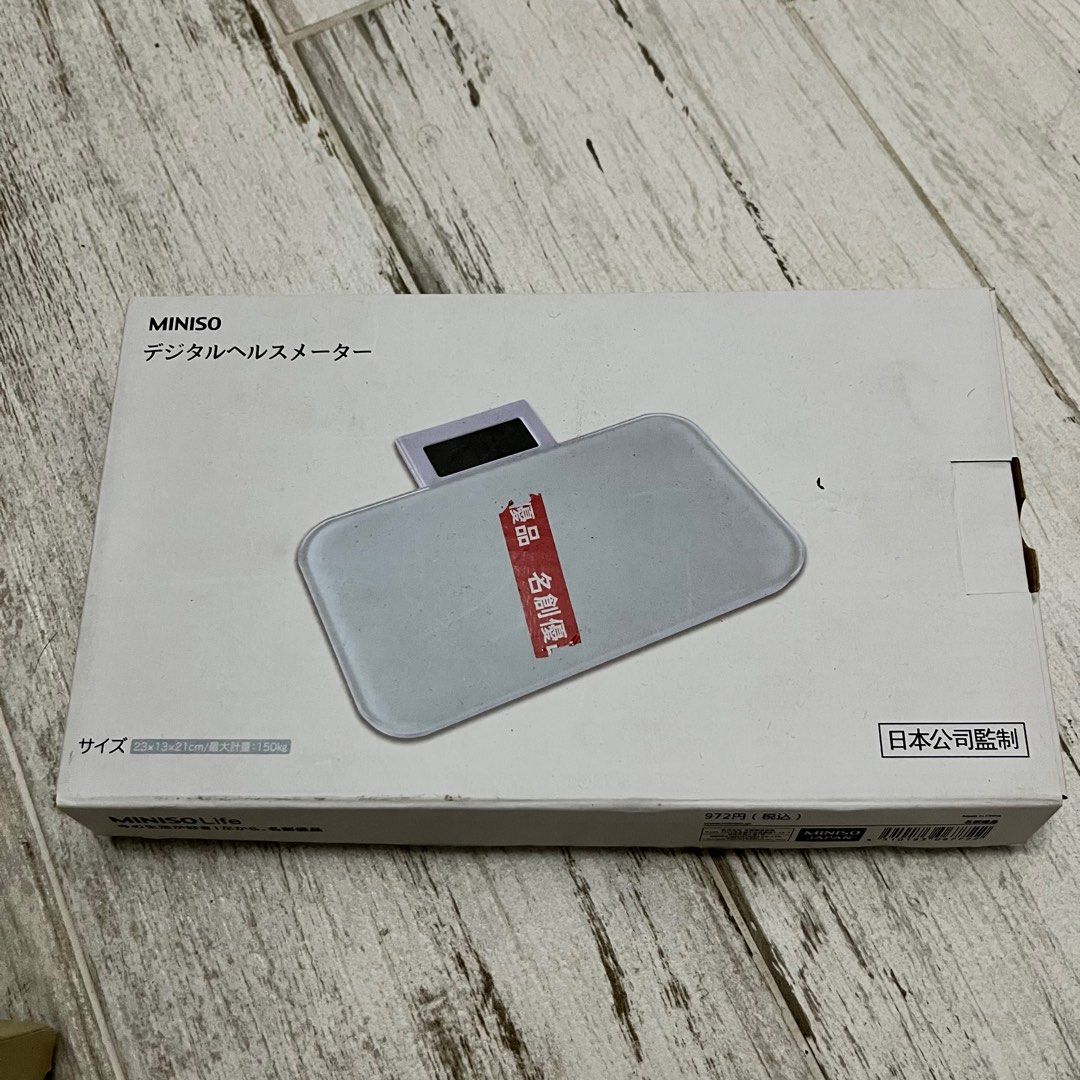 Miniso Weighing Scale, Health & Nutrition, Health Monitors & Weighing ...