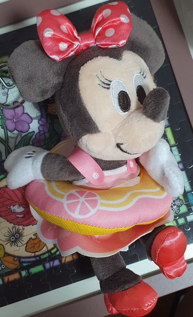 Minnie mouse plush keychain, Hobbies & Toys, Toys & Games on Carousell
