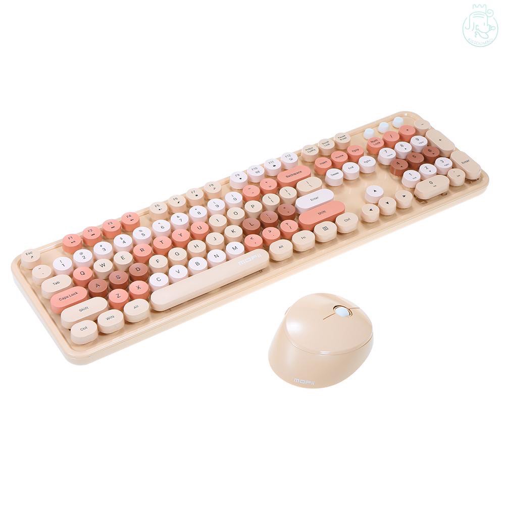 Mofii Sweet Keyboard Mouse Combo Mixed Color 2.4G Wireless Keyboard ...