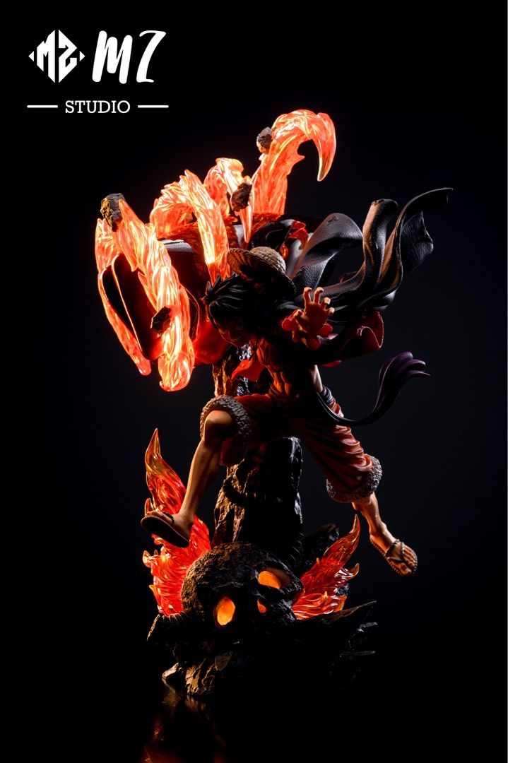 Monkey D Luffy Red Roc GK Figure MZ Studio One Piece, Hobbies & Toys ...