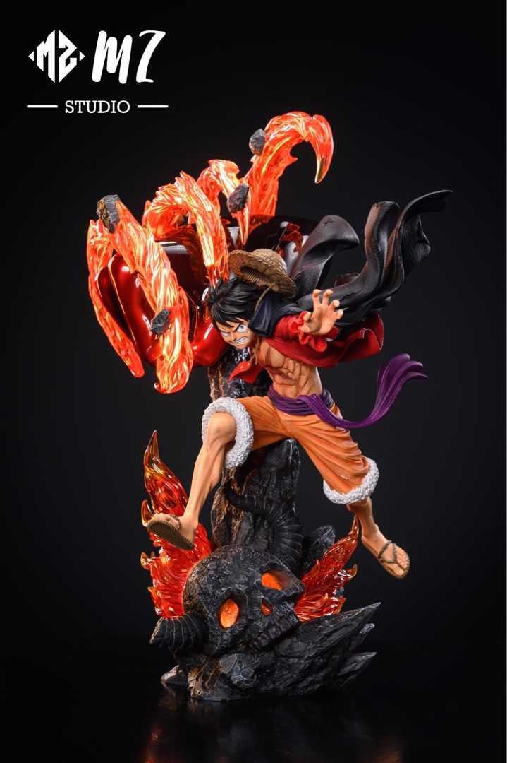 Monkey D Luffy Red Roc GK Figure MZ Studio One Piece, Hobbies & Toys ...