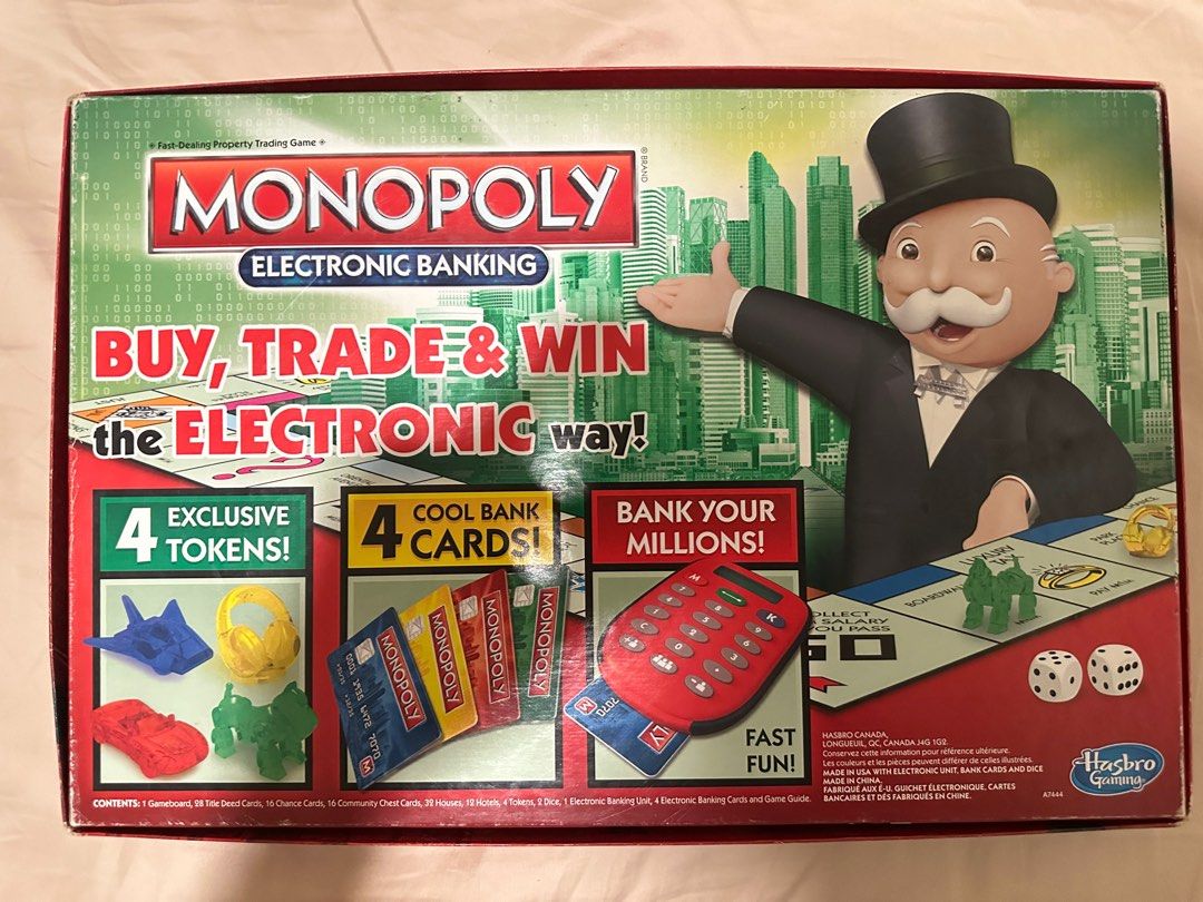 monopoly electronic banking board game, Hobbies & Toys, Toys & Games on ...