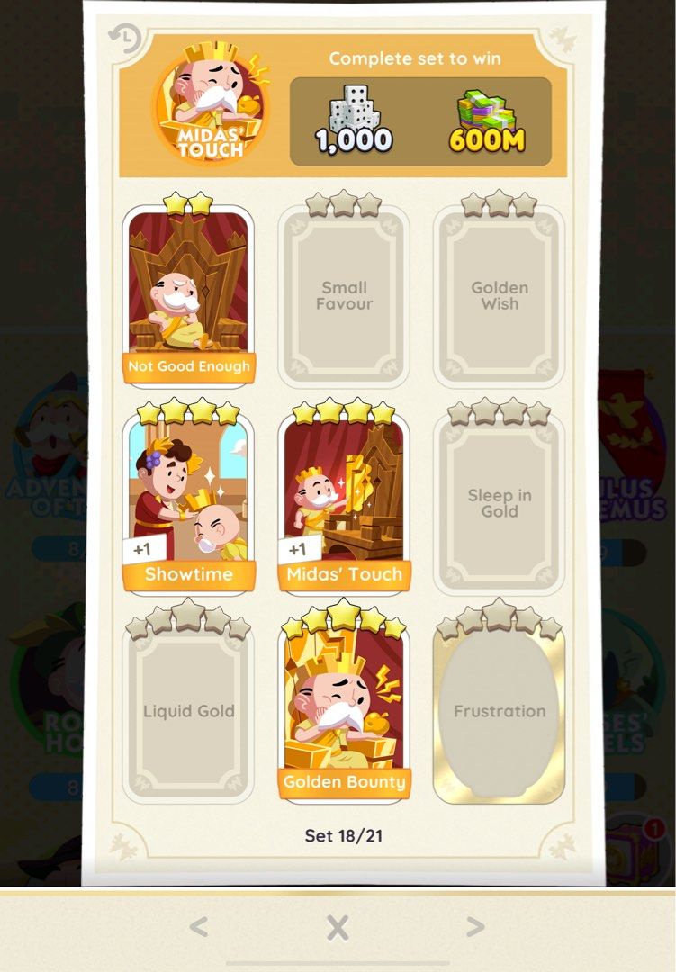 Monopoly Go Stickers - Midas Touch, Video Gaming, Gaming Accessories ...