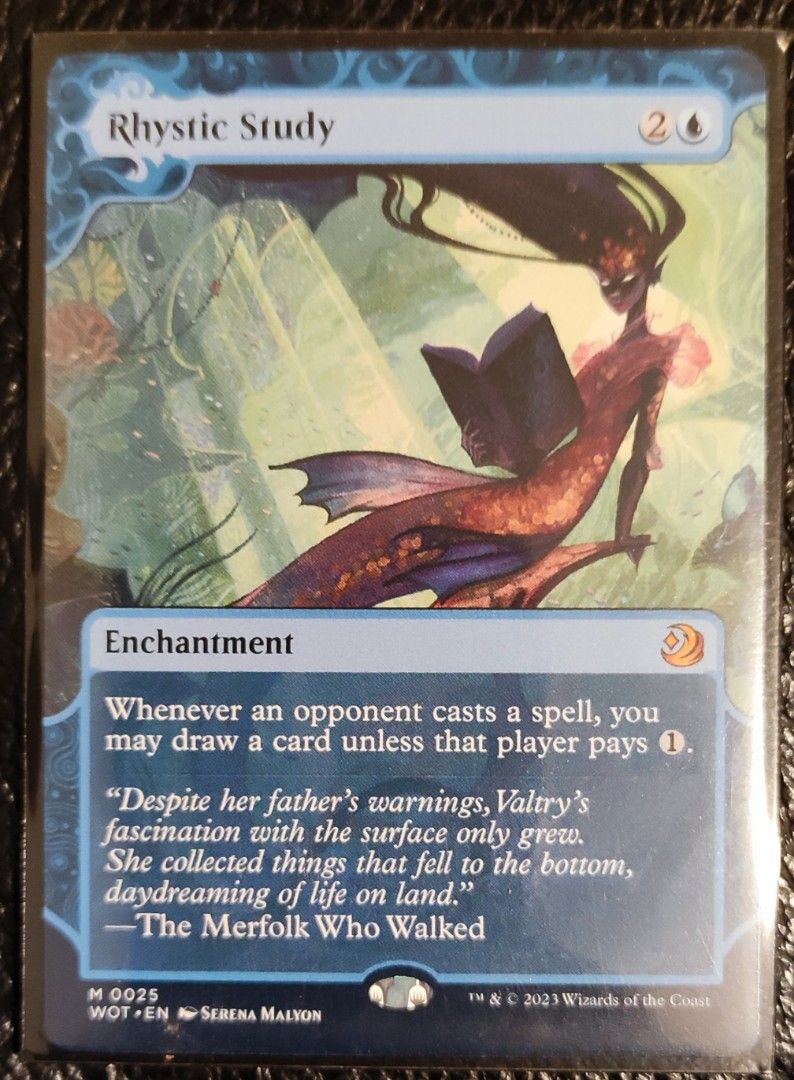 MTG Rhystic Study WOE, Hobbies & Toys, Toys & Games on Carousell