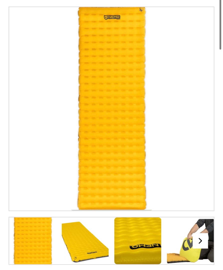 Nemo Tensor Regular sleeping pad, 運動產品, 行山及露營 - Carousell