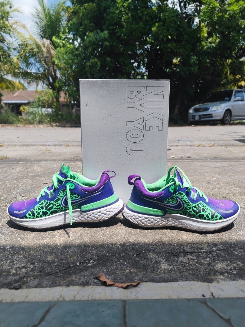 Nike React Miler Shield Custom By You, Men's Fashion, Footwear ...