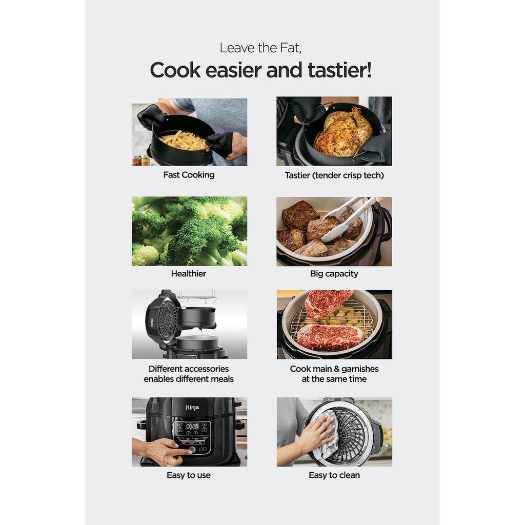 Ninja Foodi 11-in-1 Multicooker: Pressure Cooker & Air Fryer in one pot ...